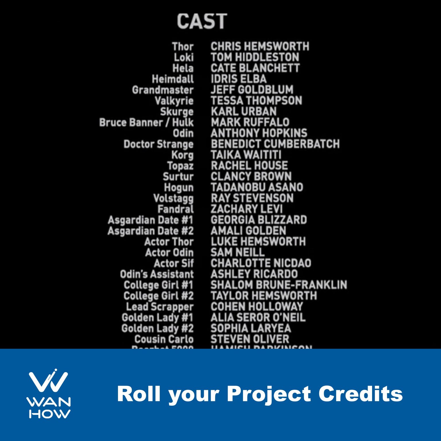 Roll Your Project Credits | Project Manager Coach